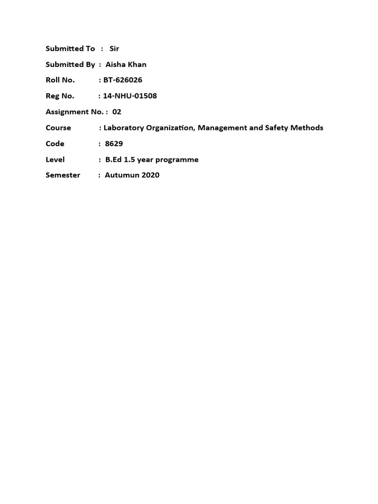 Assignment No.2 Course Code 8629 | PDF | Cognition | Science