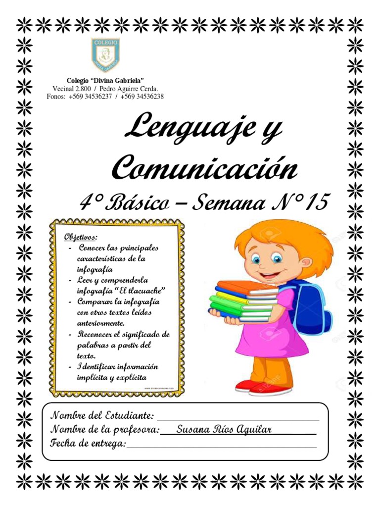 Guía de Lenguaje y Comunicación. 4° Básico 2021. Semana #15 | PDF