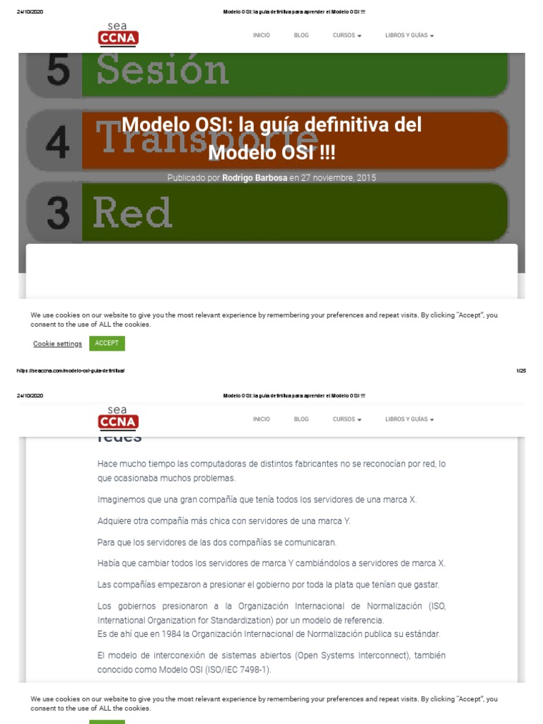 Modelo OSI - La Guía Definitiva para Aprender El Modelo OSI | PDF ...