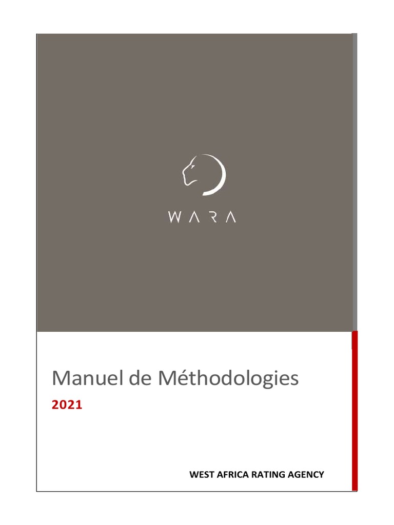 MM-WARA Manuel de Méthodologies 2021 | PDF | Notation financière ...