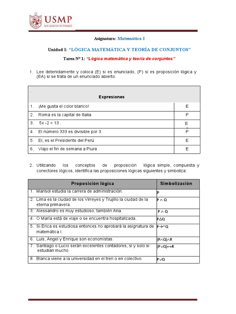 Tarea1 Gerardo Rodriguez | PDF | Proposición | Conjunto (Matemáticas) Tarea1 Gerardo Rodriguez | PDF | Proposición | Conjunto (Matemáticas)