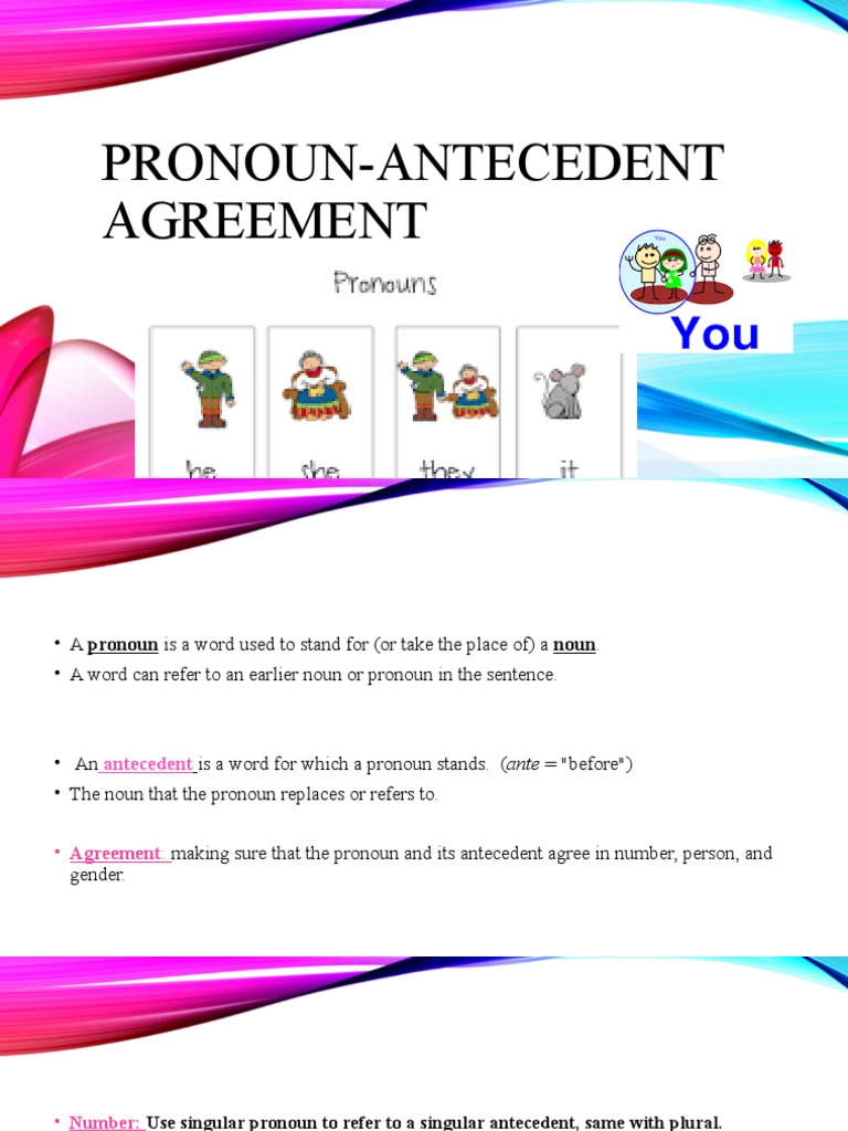 Pronoun Antecedent Agreement | PDF | Grammatical Gender | Pronoun