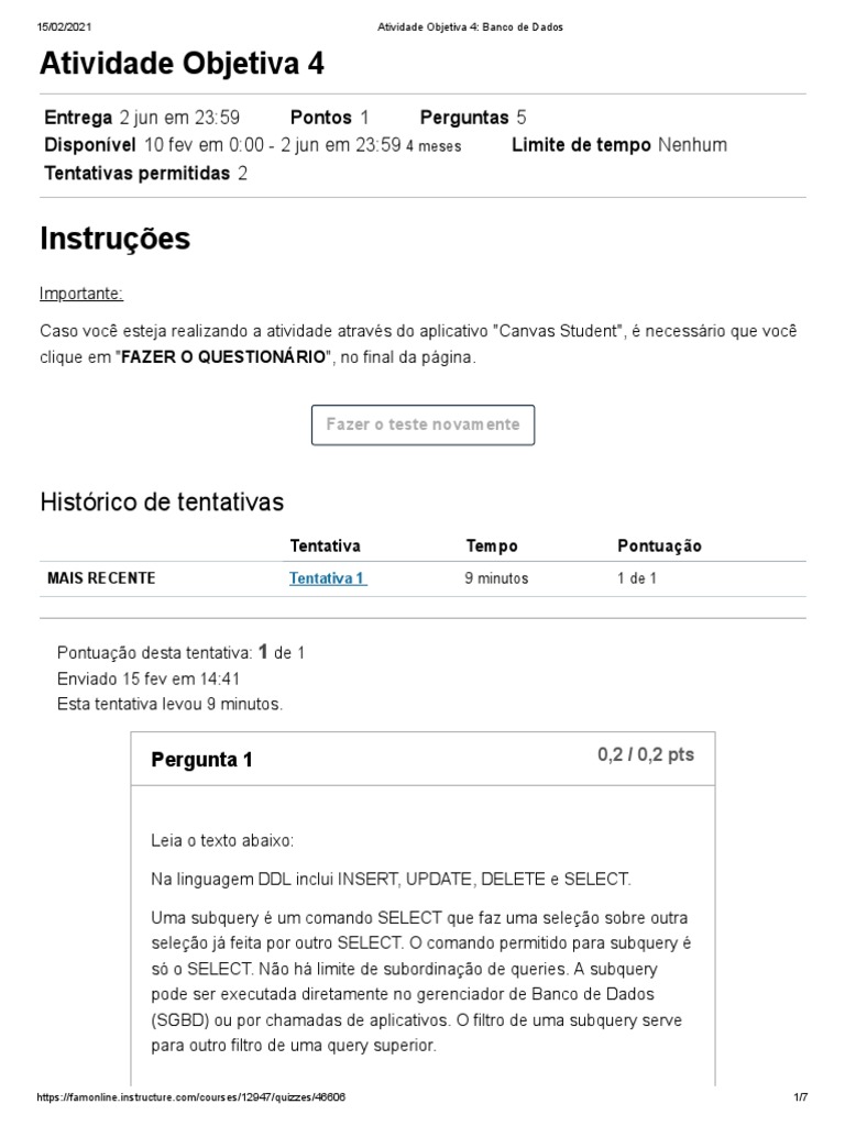 Atividade sobre subqueries e triggers no banco de dados | PDF | Dados ...
