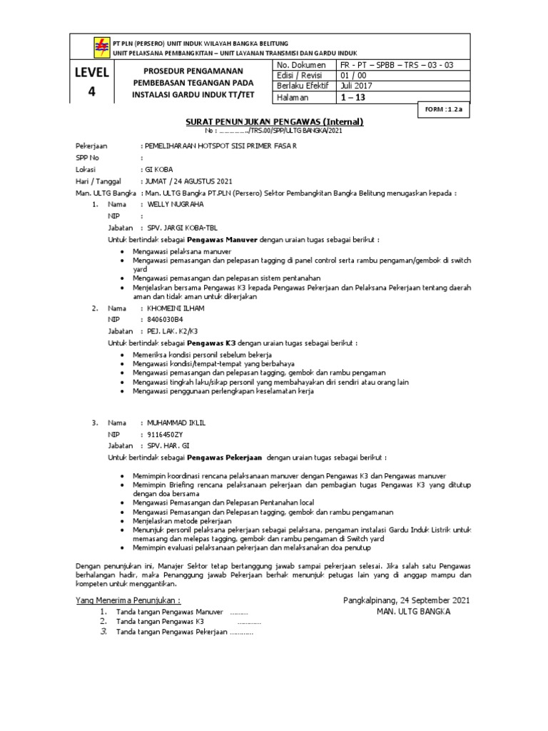 Format DP3 Internal | PDF