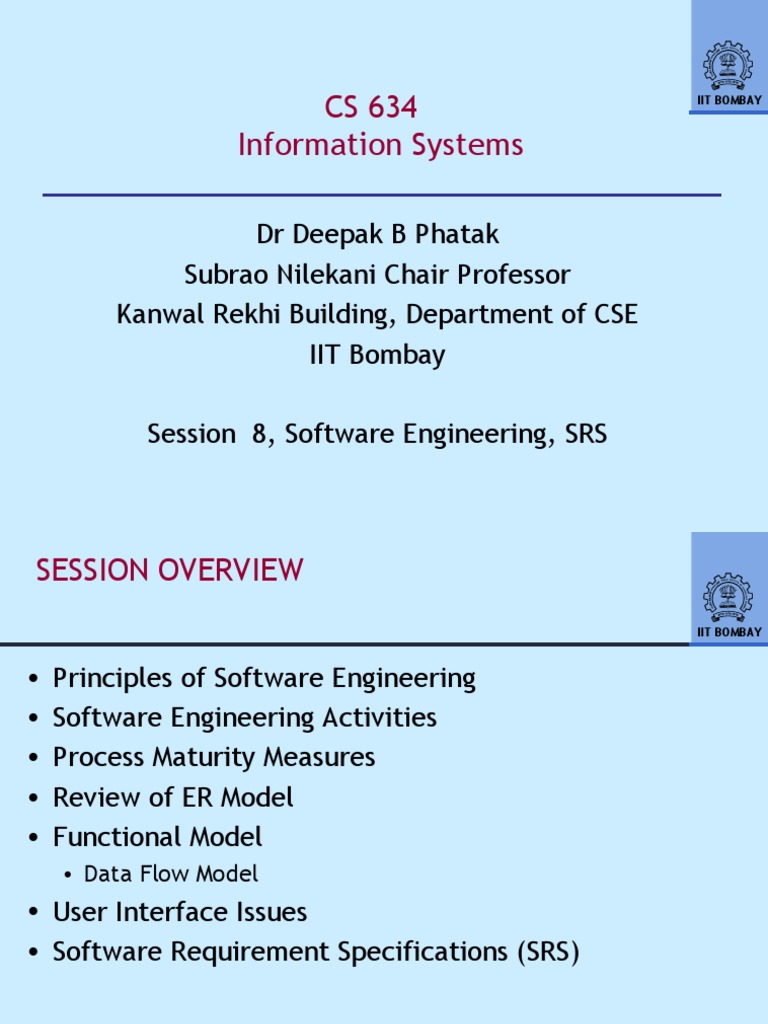 6th - Feb - cs634 Session08 Software Engineering 06feb08 | PDF ...