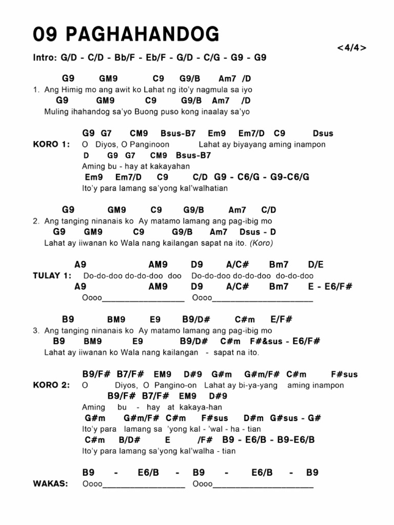 Paghahandog (Hangad Acapella) | PDF