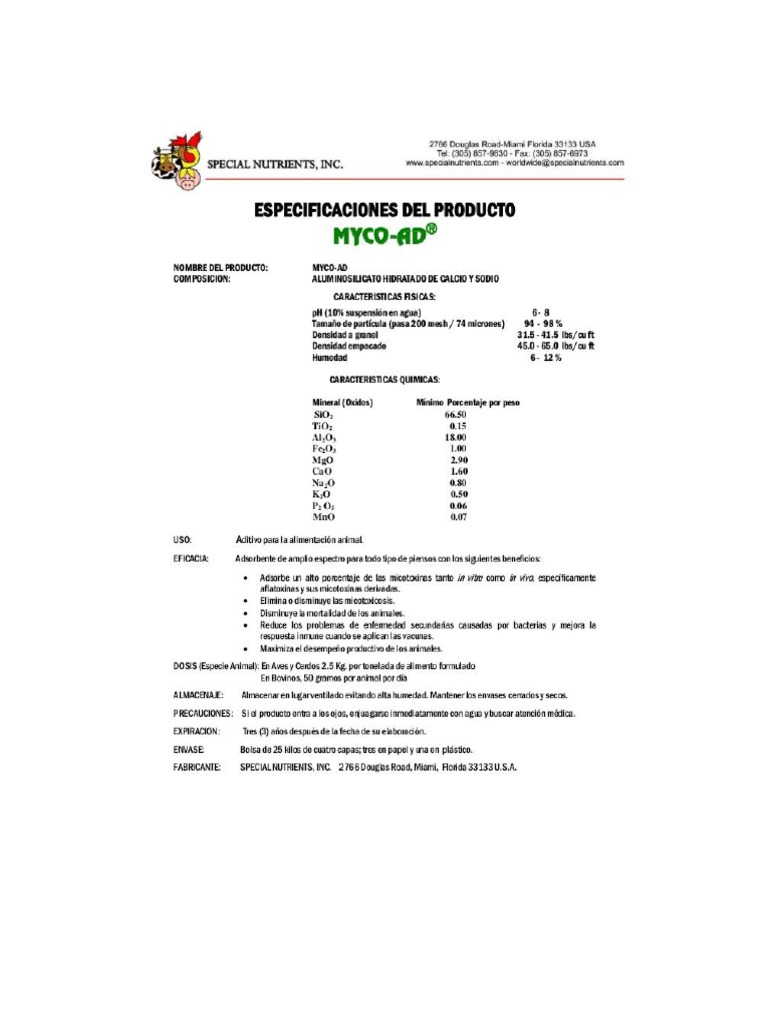 Myco Ad Ficha Tecnica | PDF