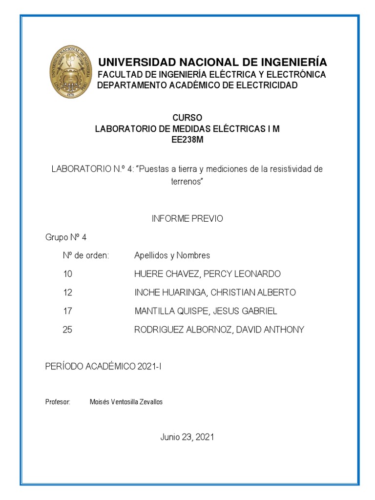 GR4 - Labo Final 4 | PDF | Resistencia Eléctrica y Conductancia | Corriente eléctrica