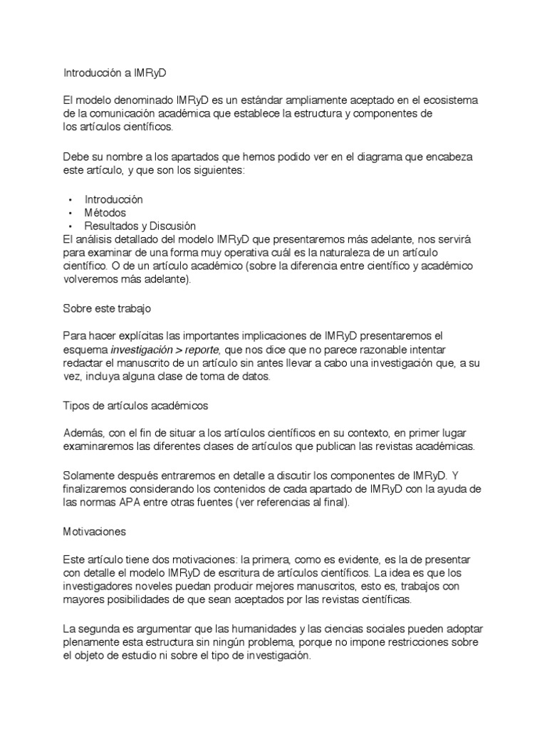 Formato IMRYD | PDF | Cognición | Science