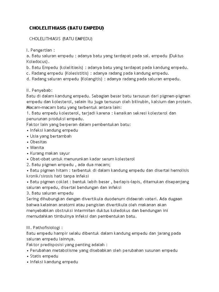 CHOLELITHIASIS | PDF | Kesehatan Holistik | Sains & Matematika