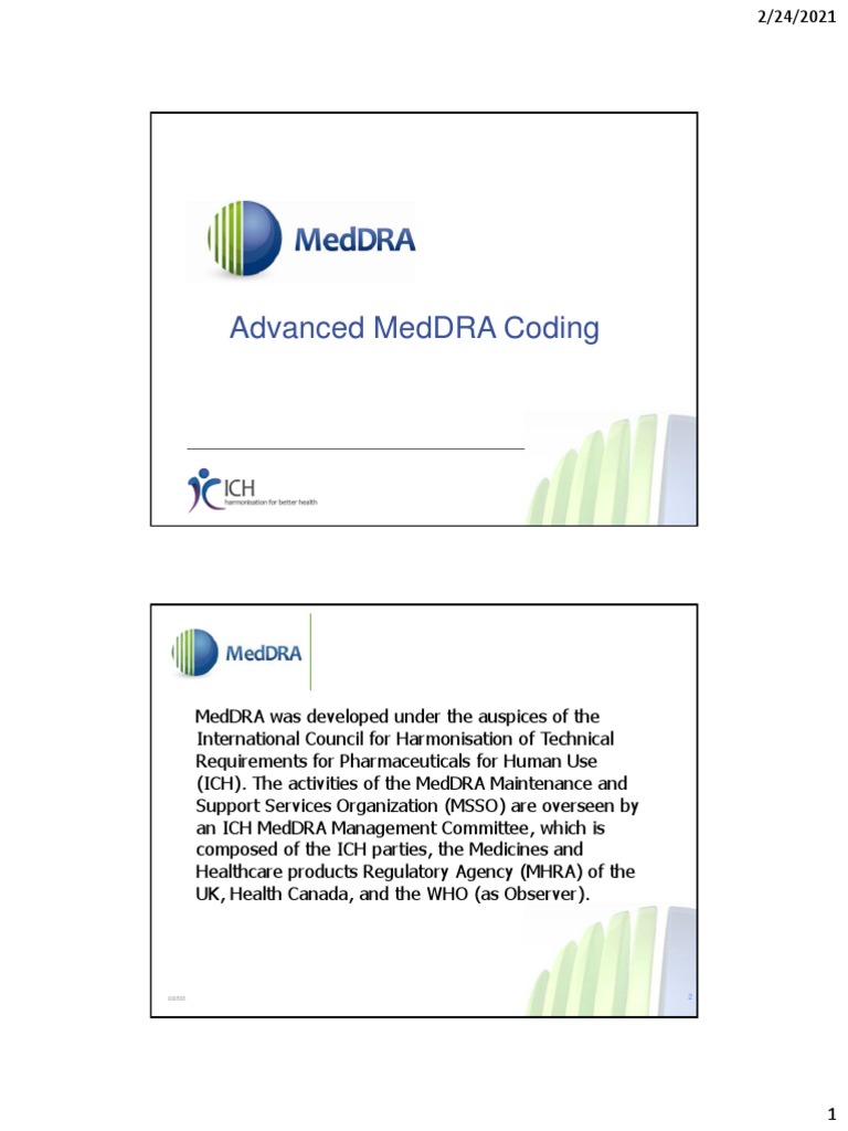 Advanced MedDRA Coding Webinar | PDF | Hypoglycemia | Drug Overdose