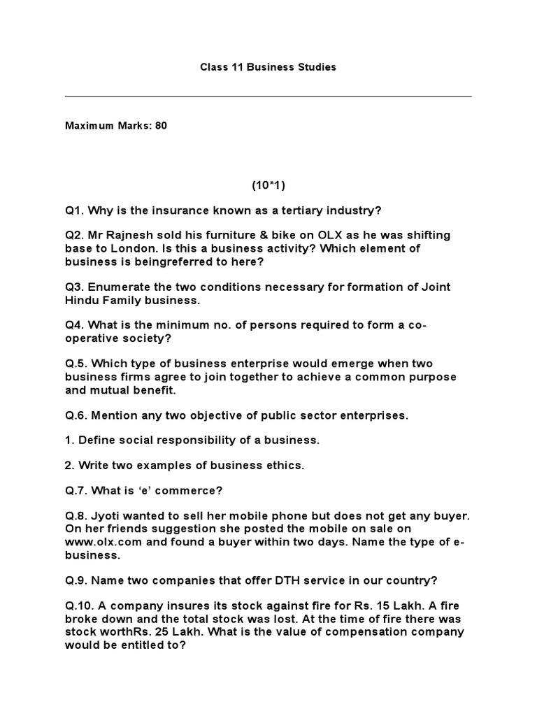Class 11 Business Studies | PDF | Insurance | Banks