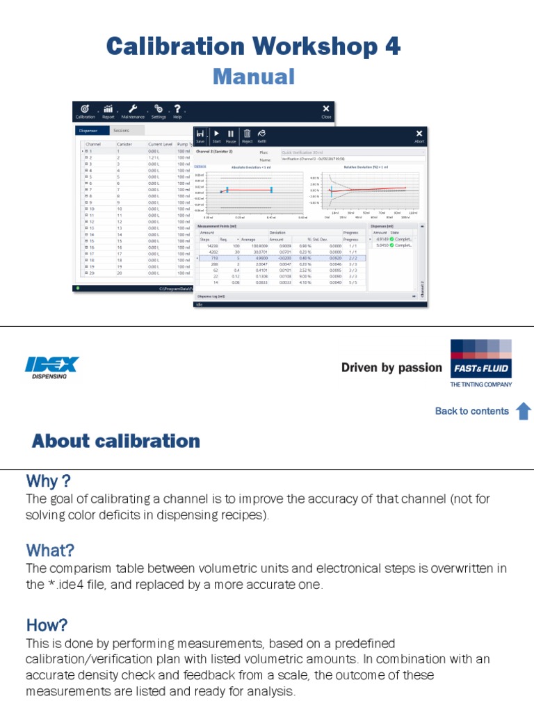 Accurate Calibration and Verification of Dispensing Channels | PDF ...