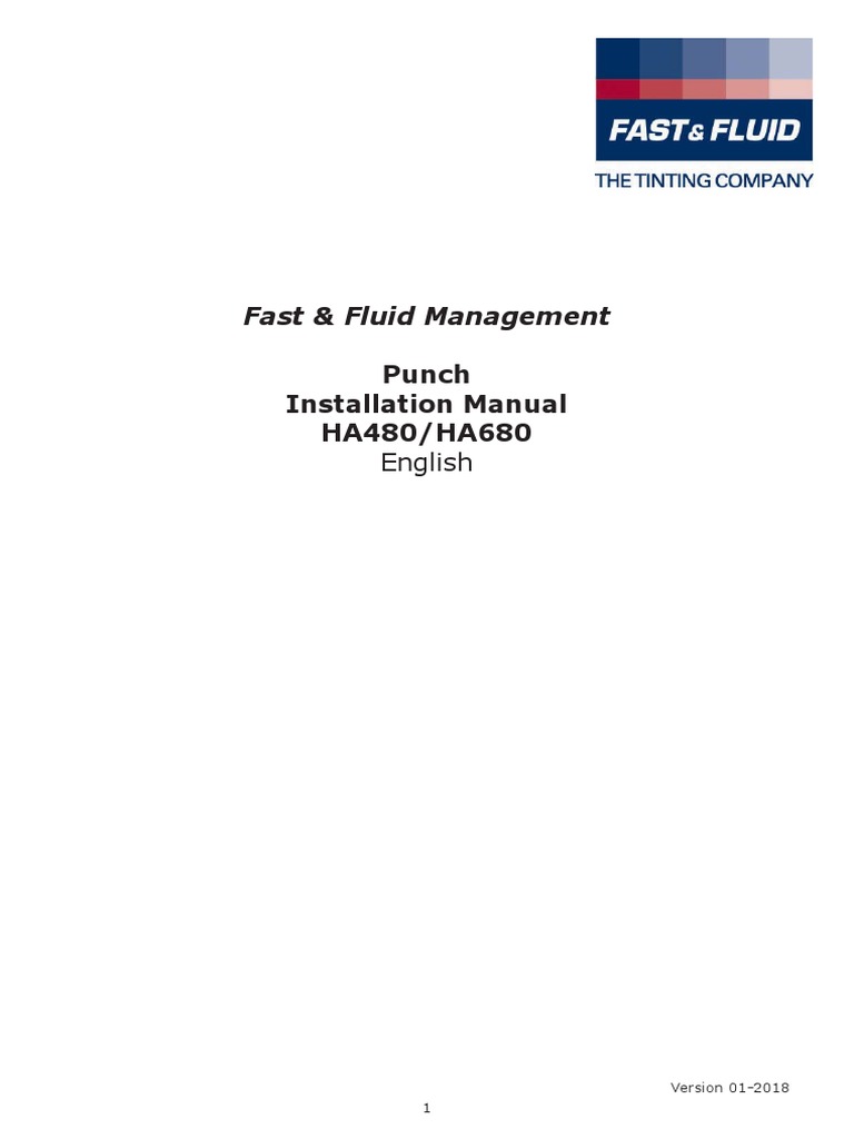 Fast & Fluid Management: Punch Installation Manual HA480/HA680 | PDF ...