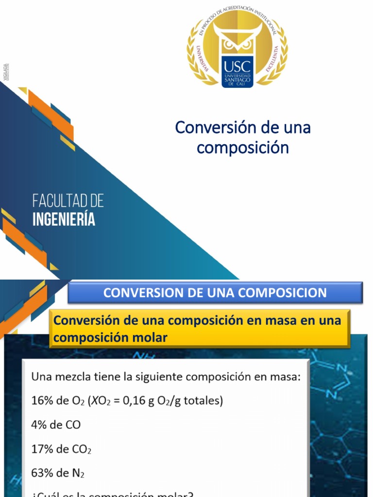 Composición masa-molar | PDF | Concentración | Solución