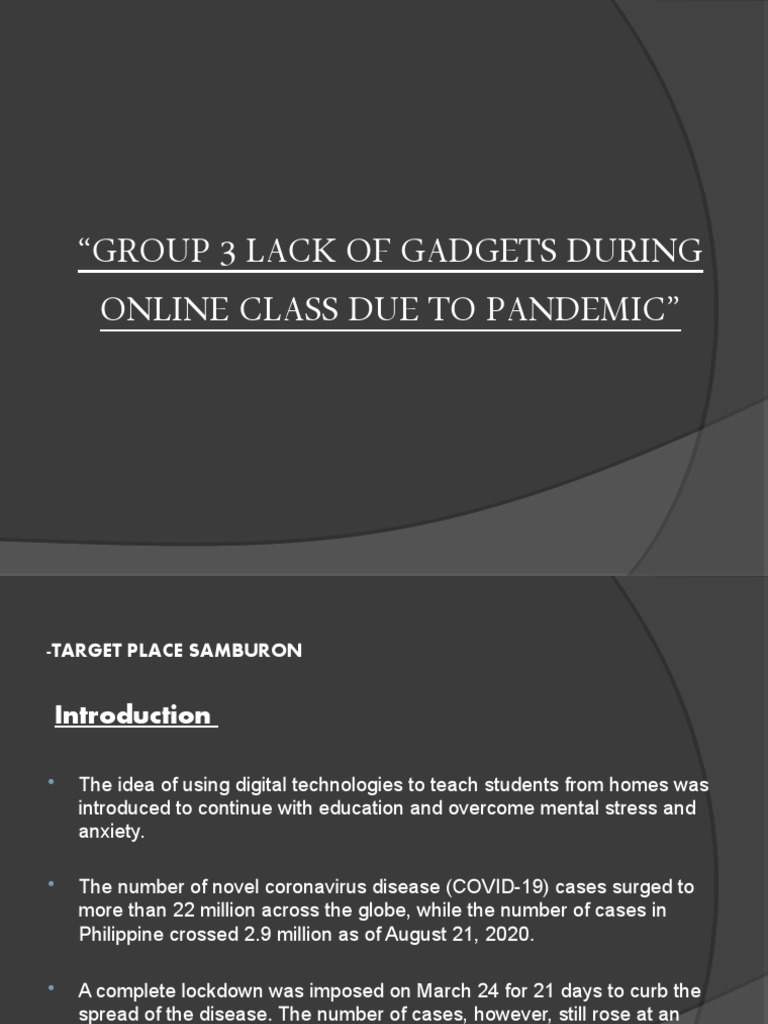 Impact of Gadget Shortage on Education | PDF | Educational Technology ...