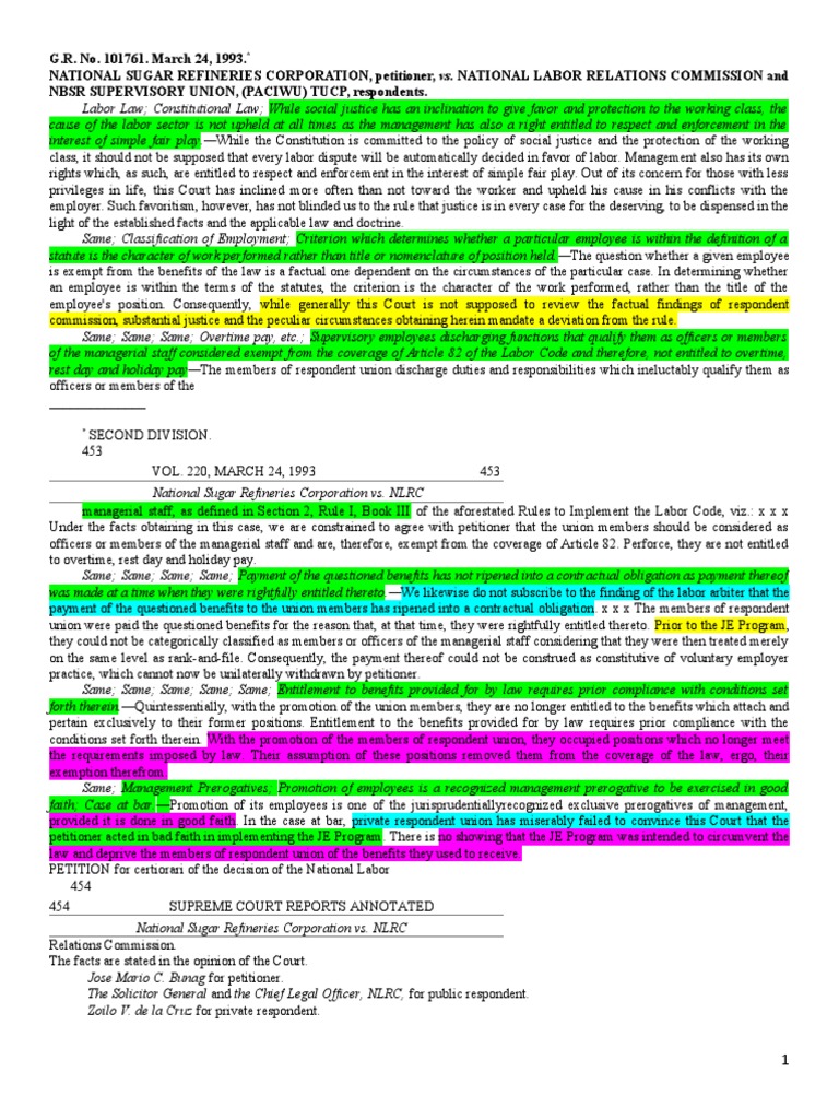 Labor Batch 5 | PDF | Employment | Overtime