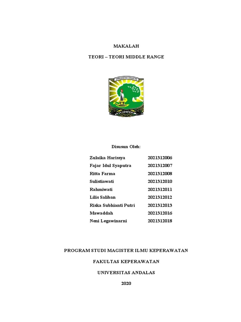 Teori Middle Range dalam Keperawatan | PDF