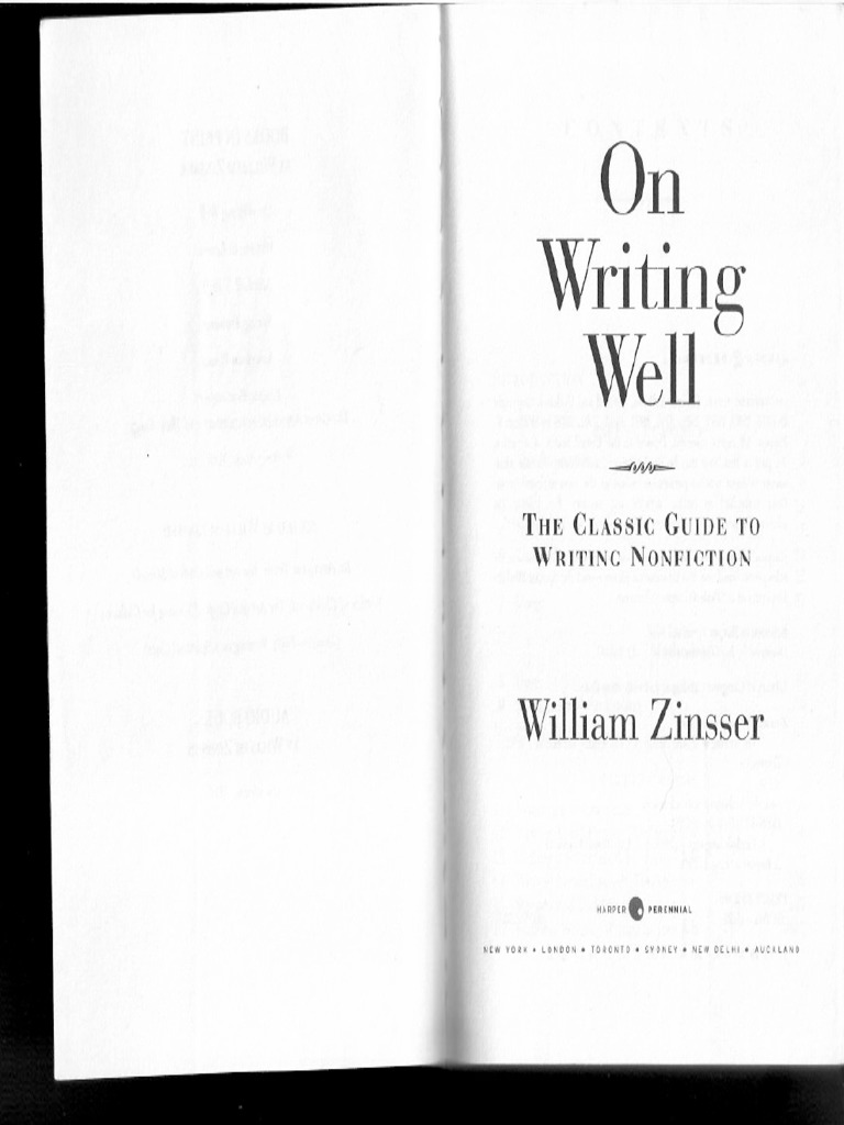 On Writing Well | PDF