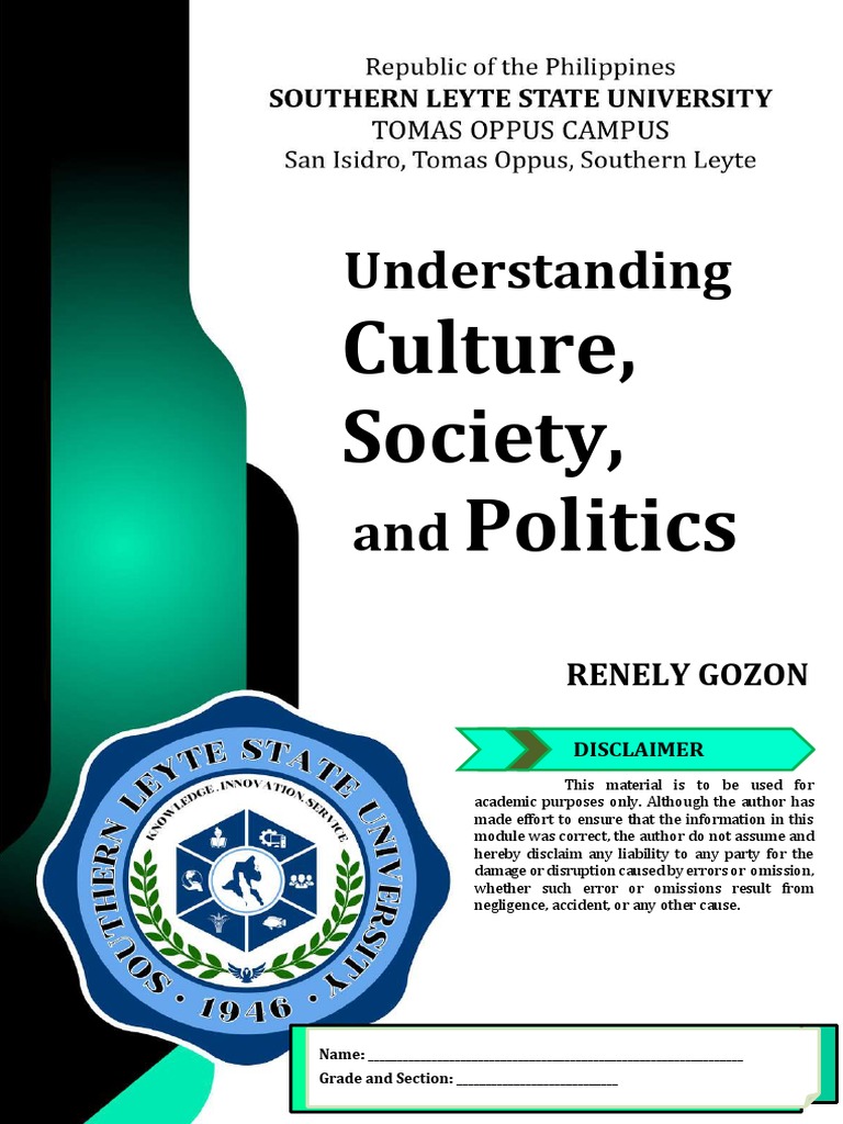 UCSP Module 1, Lesson 1, Week 1 | PDF | Sociology | Anthropology