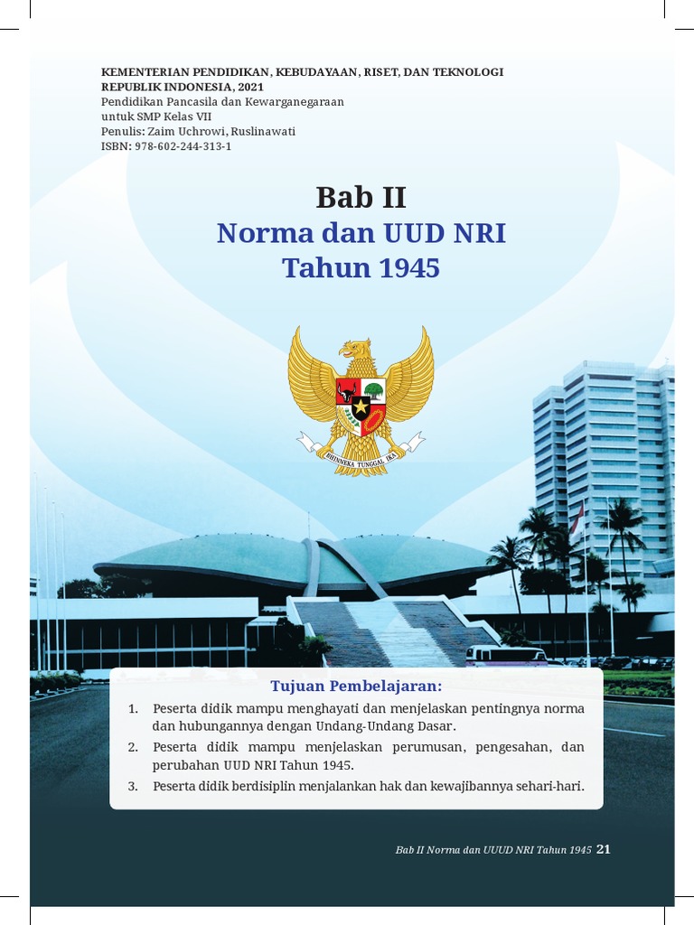 Norma dan UUD NRI Tahun 1945 Kelas 7 | PDF