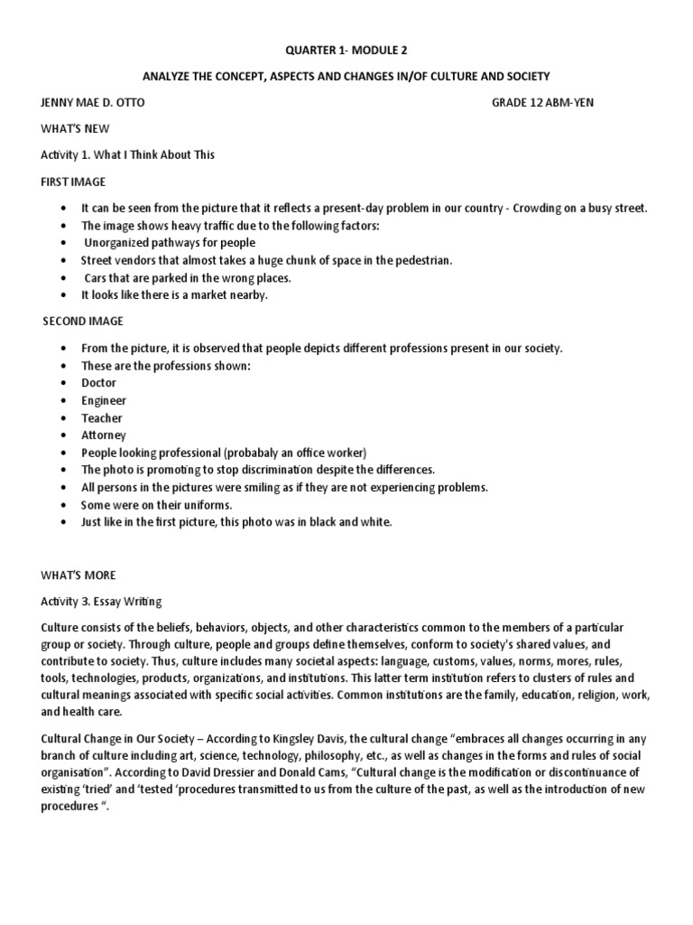 Ucsp Quarter 1 Module 2 (Jenny Mae D. Otto Grade 12 Abm-Yen) | Download ...