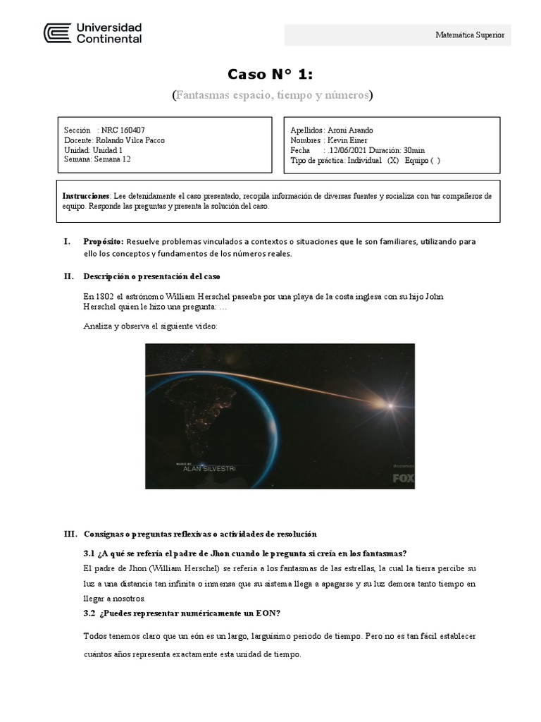 Guía Caso N 1 | PDF | Ligero | Velocidad de la luz