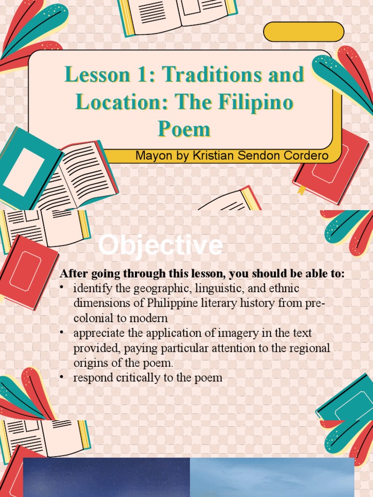 The Filipino Poem Week 1 | PDF | Poetry | Philippines