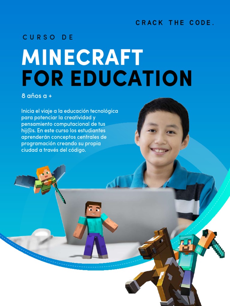 Brochure Minecraft | PDF | Minecraft | Programación de computadoras