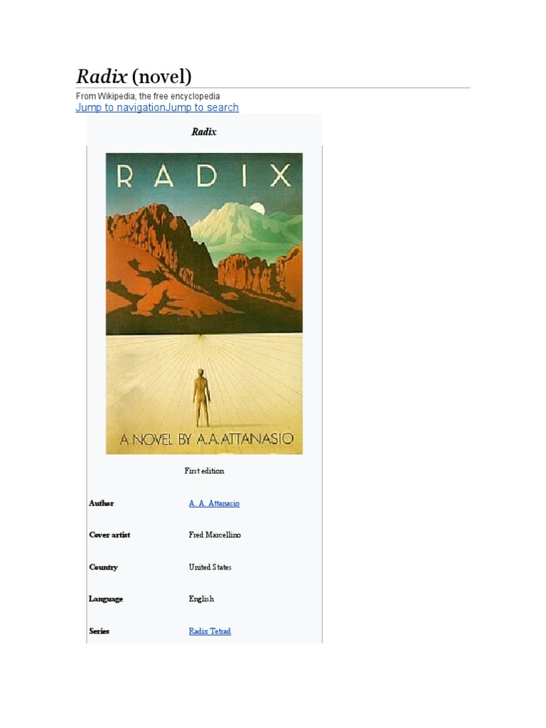 Radix (Novel) : Jump To Navigation Jump To Search | PDF