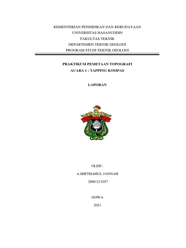 Laporan Tapping Kompas - A.Mifthahul Jannah | PDF