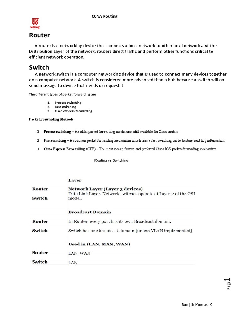 CCNA Routing | PDF | Routing | Router (Computing)