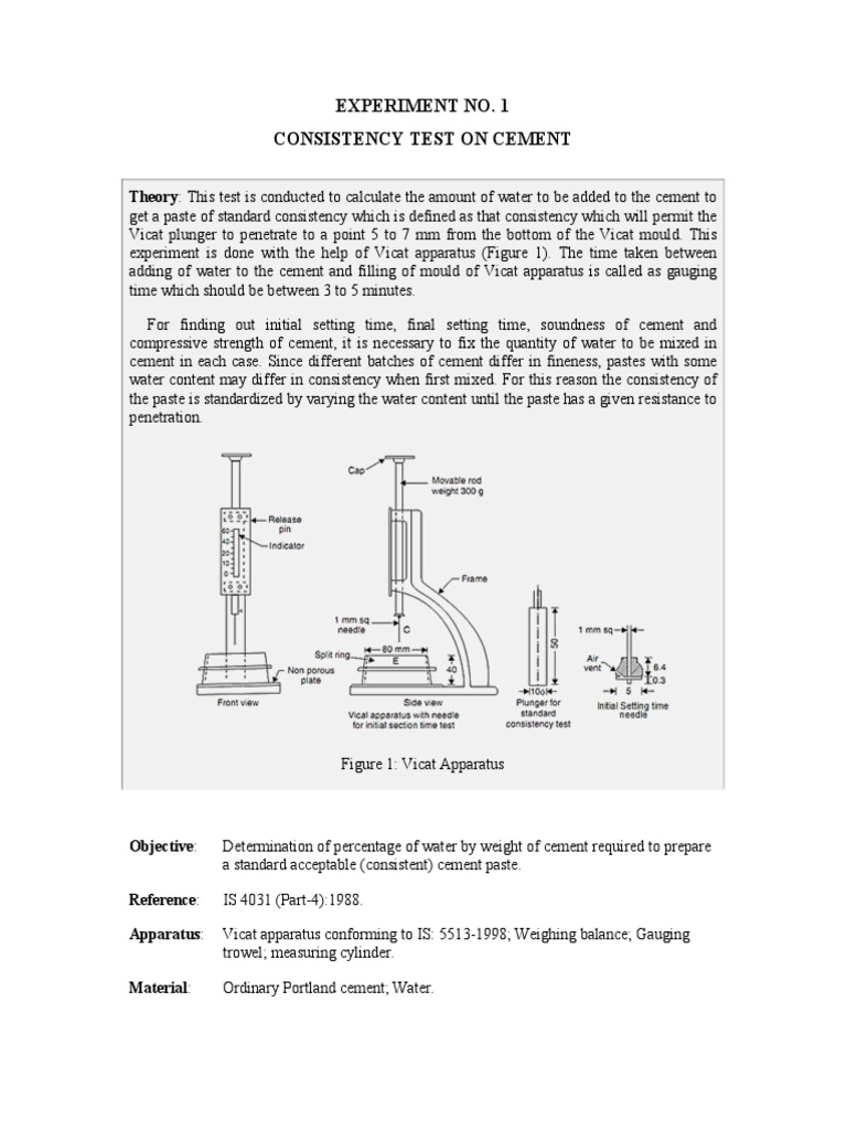 Cement Tests | PDF | Cement | Concrete