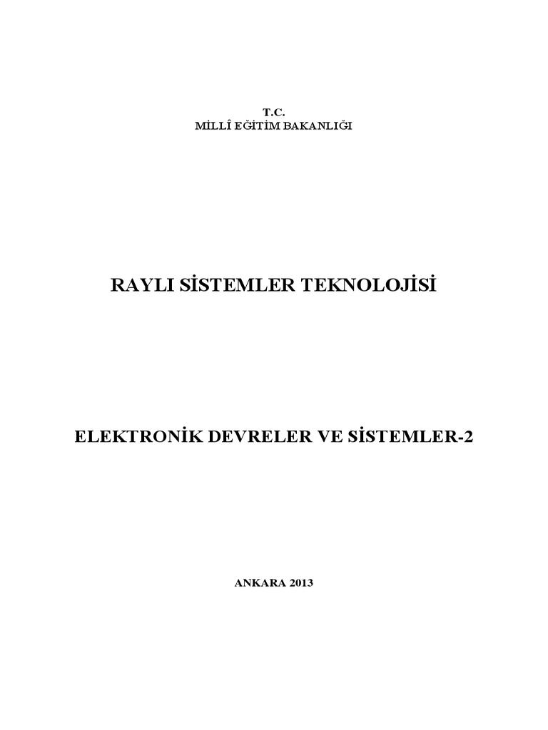 Elektronik Devreler Ve Sistemler 2 (Rayli) | PDF