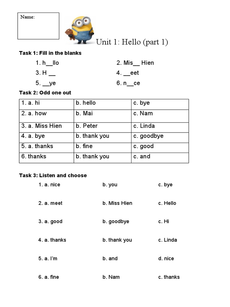 Unit 1: Greetings and Introductions | PDF