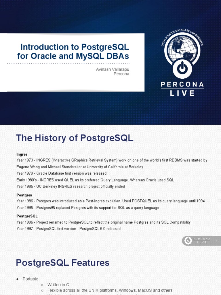 Introduction To PostgreSQL | PDF | Postgre Sql | Databases