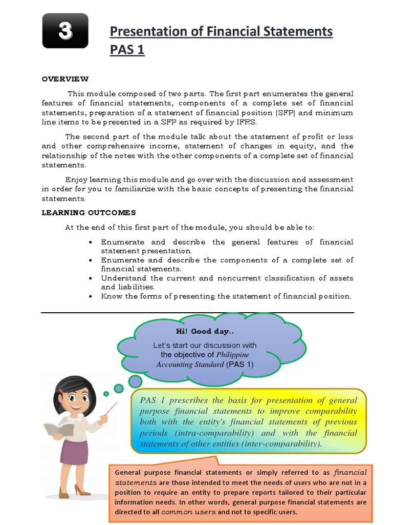 Accounting Standard (PAS 1) | PDF | Financial Statement | Income Statement
