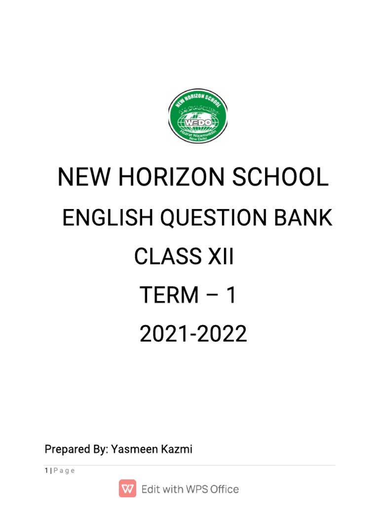 Question Bank Class 12 | PDF