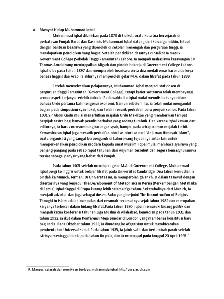 Pemikiran Dinamis Muhammad Iqbal | PDF