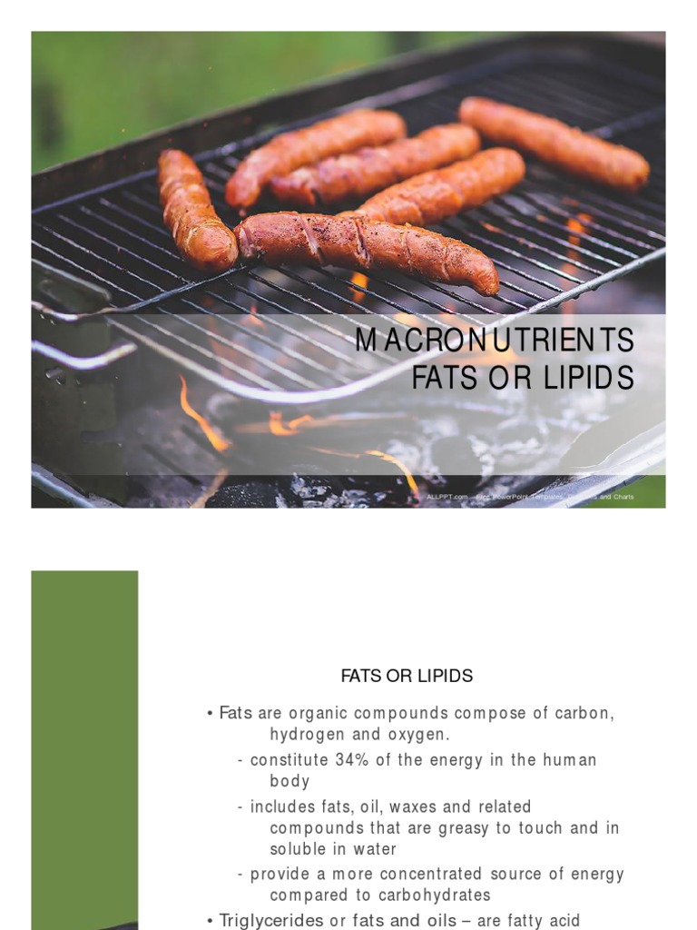 5 Macronutrients - Fats | PDF | Fat | Lipid