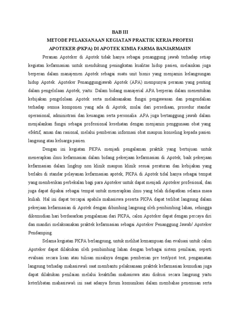 Bab 3 Proposal Apotek | PDF