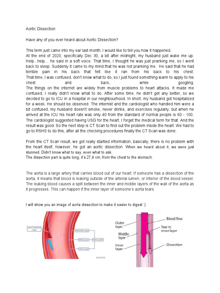 Aortic Dissection | PDF | Aorta | Physiology