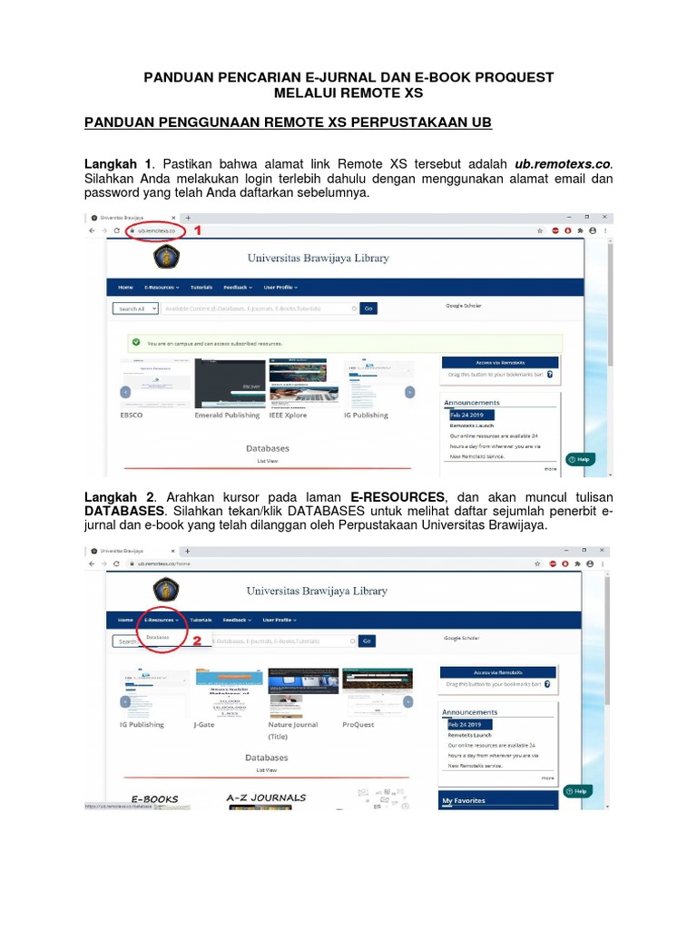 Panduan Pencarian E-Jurnal Dan Ebook Proquest-1 | PDF | Karier & Perkembangan | Bisnis