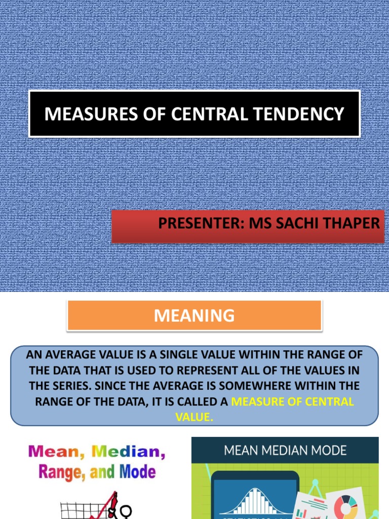 Intro to Central Tendency for Students | PDF | Mean | Average