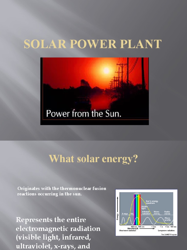 Solar Power Plant | PDF | Solar Power | Photovoltaics