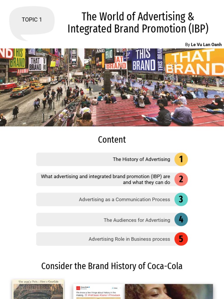 The World of Advertising | PDF | Advertising | Brand