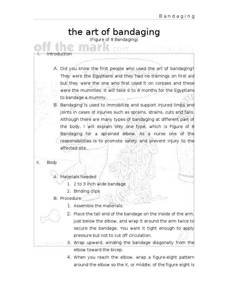 Figure 8 Bandaging for Elbow Injuries | PDF | First Aid | Elbow