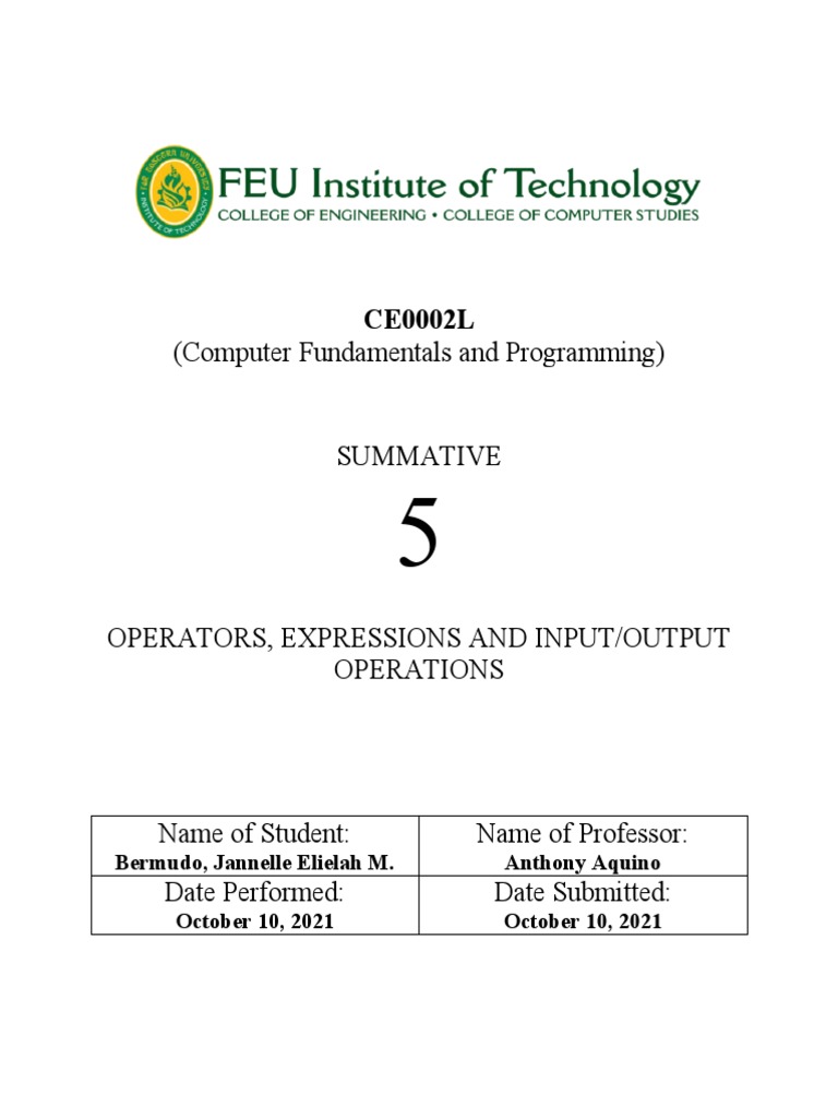 Technical Summative Assessment 5 | PDF | C (Programming Language) | Variable (Computer Science)