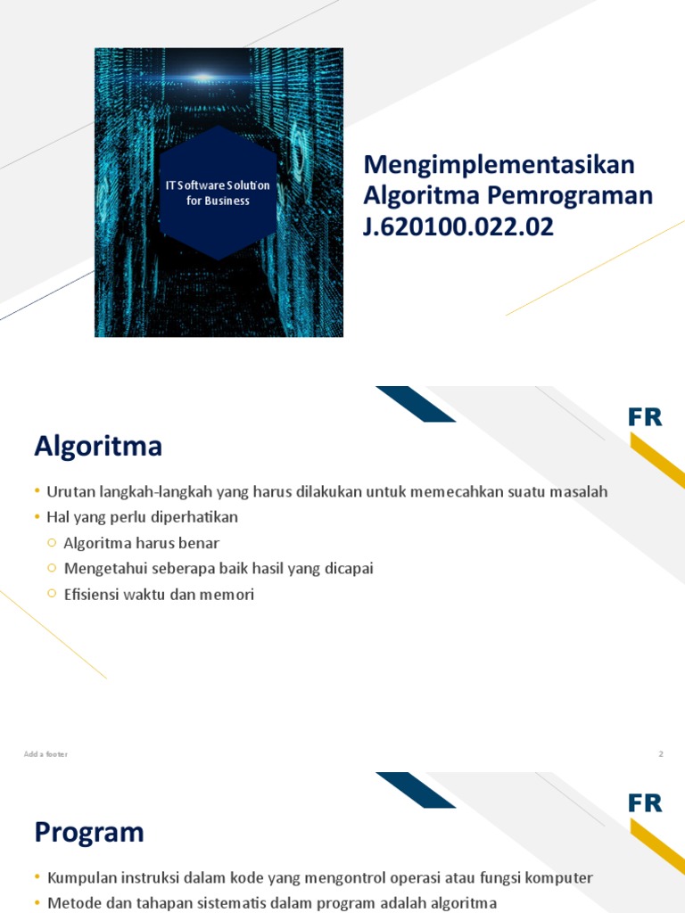 Mengimplementasikan Algoritma Pemrograman | PDF