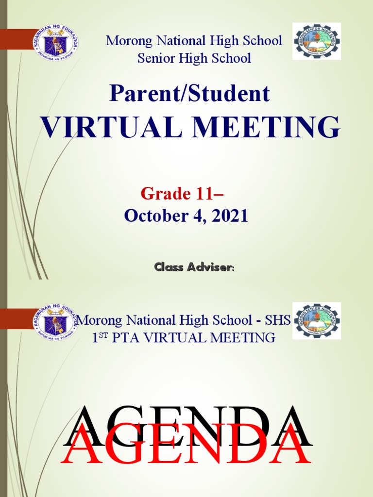 Parent/Student: Virtual Meeting | PDF